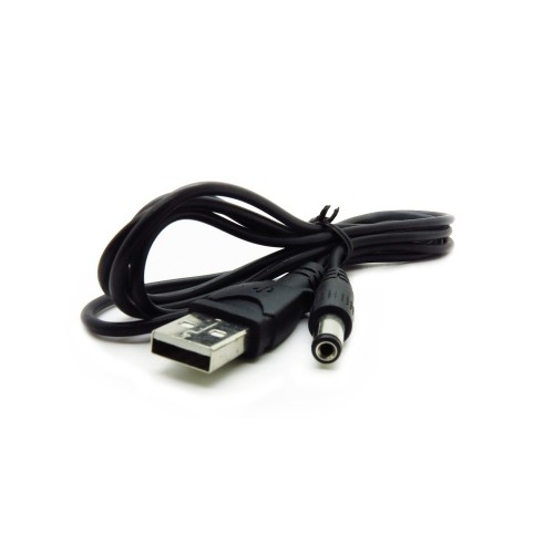 USB Cable Type A to 5.5mm Barrel Jack Adapter